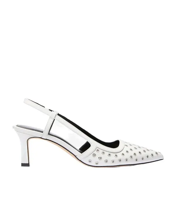 Michael Kors Alora Grommeted Slingback Pumps