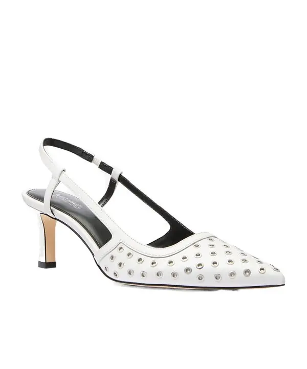 Michael Kors Alora Grommeted Slingback Pumps