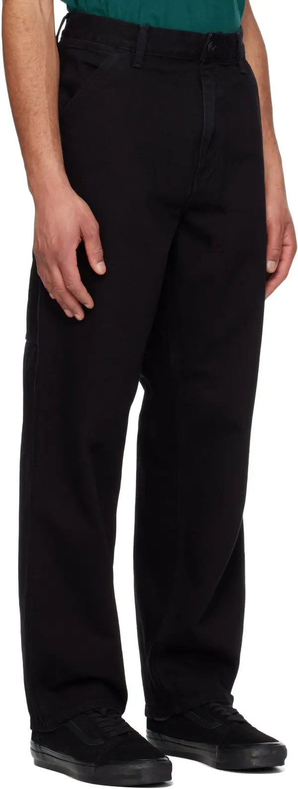 Carhartt Work In Progress Single Knee Straight Fit Jeans - Black