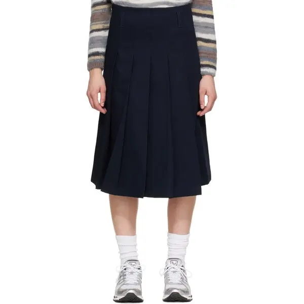 A.p.c. Pleated Midi Skirt