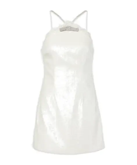 SELF-PORTRAIT Halter-neck Mini Dress
