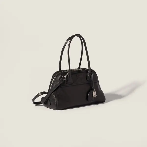 Miu Miu Vivant Nappa Leather Top Handle Bag