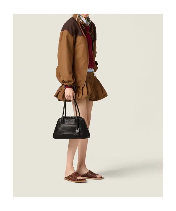 Miu Miu Vivant Nappa Leather Top Handle Bag