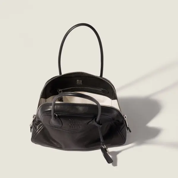 Miu Miu Vivant Nappa Leather Top Handle Bag