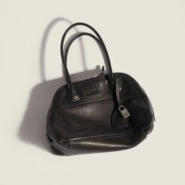 Miu Miu Vivant Nappa Leather Top Handle Bag