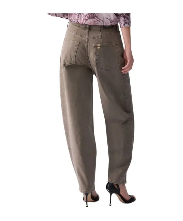 Liu Jo Balloon Pants With Micro Rhinestones