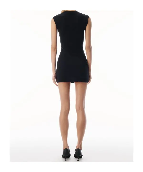 Alexander Wang Sleeveless Layered Twisted Bust Mini Dress