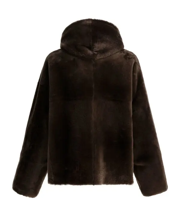 BLANCHA Hooded Faux Fur Jacket