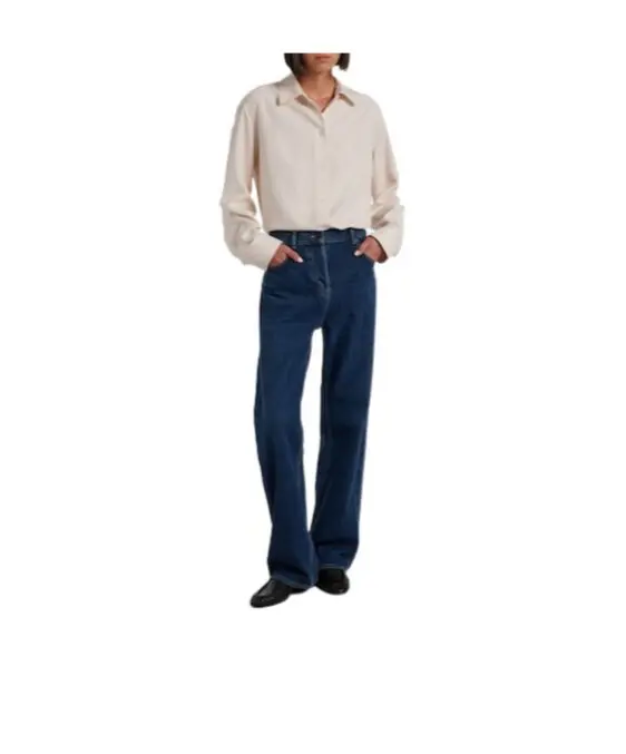 THE ROW Soft Leather Loafers With Gathered Toe And Block Heel