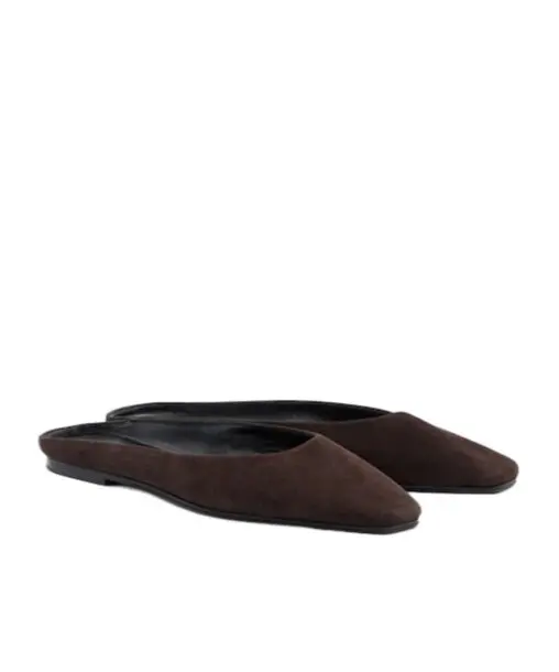 THE ROW Soft Suede Mules