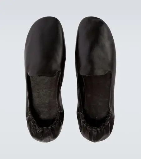 THE ROW Leather Slip-on Loafers