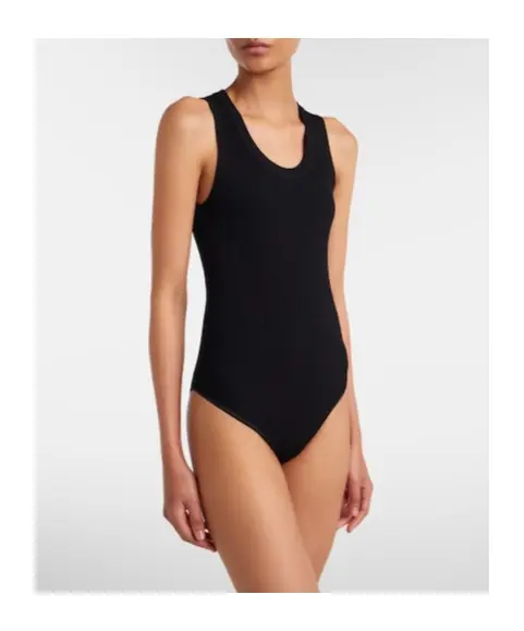 Alaïa Ribbed Knit Bodysuit