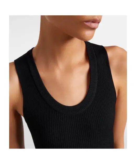 Alaïa Ribbed Knit Bodysuit