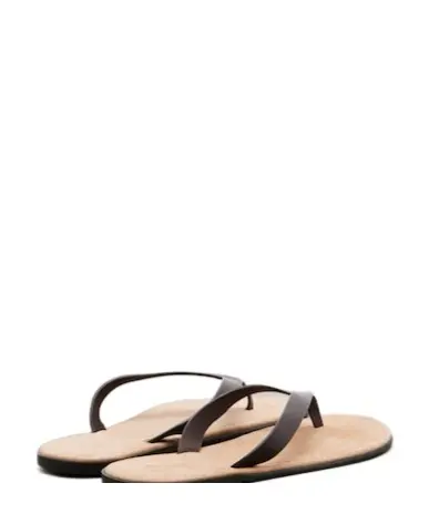 THE ROW Soft Leather Thong Sandals
