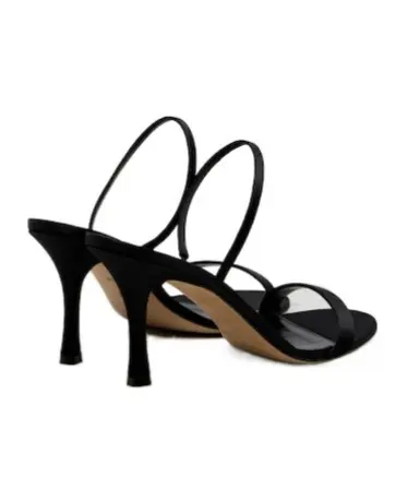 THE ROW Satin Strappy Heeled Sandals