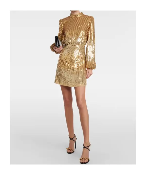 Rixo Sequin Embellished Dress