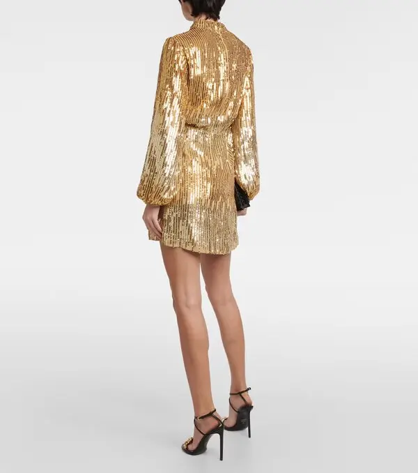 Rixo Sequin Embellished Dress