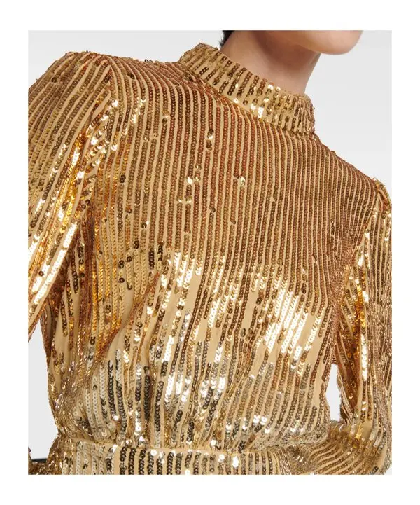 Rixo Sequin Embellished Dress