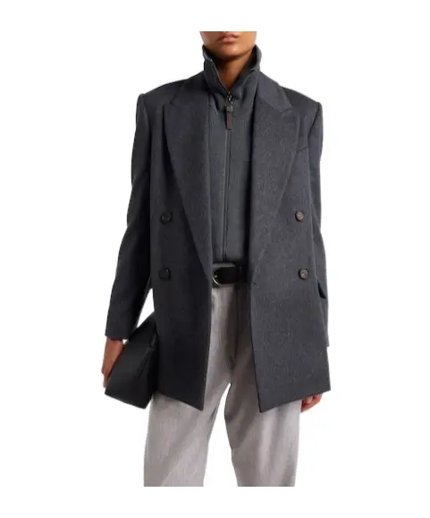 Brunello Cucinelli Double-breasted Wool Jacket