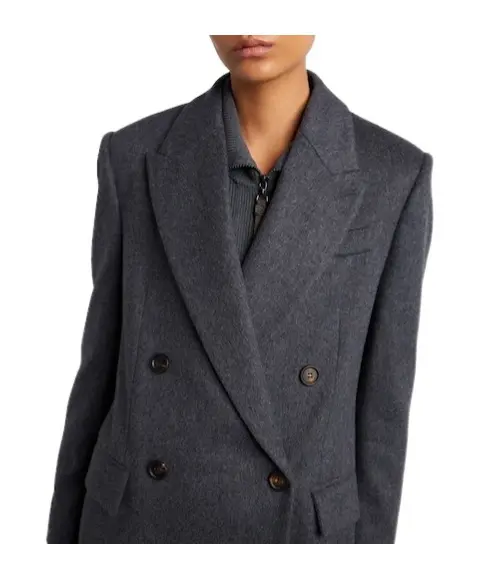 Brunello Cucinelli Double-breasted Wool Jacket