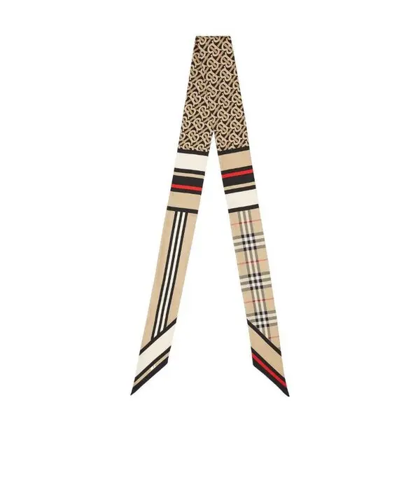 Burberry Montage Printed Finished-edge Scarf - Nude