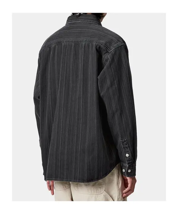 Carhartt Work In Progress Stripe-pocket Cotton Shirt