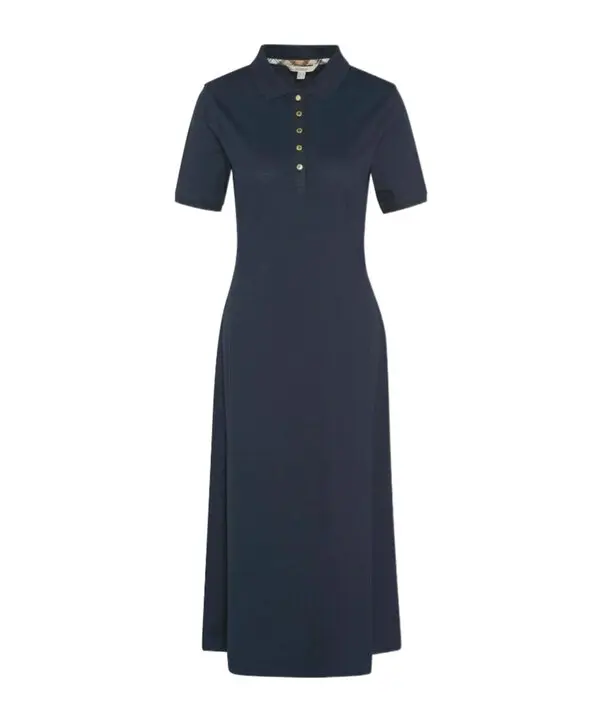 Barbour Celeste Polo Midi Dress - Navy Blue