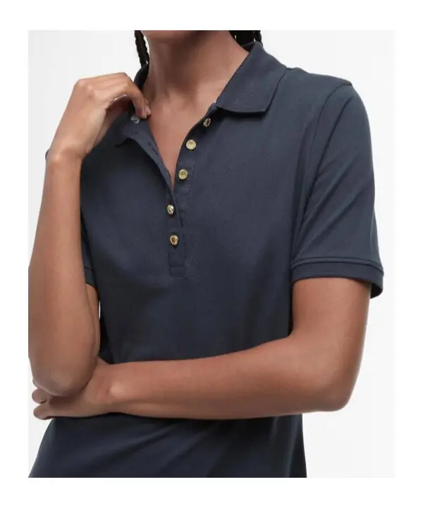 Barbour Celeste Polo Midi Dress - Navy Blue