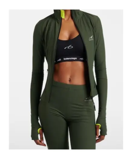 Balenciaga Logo Zip-up Top