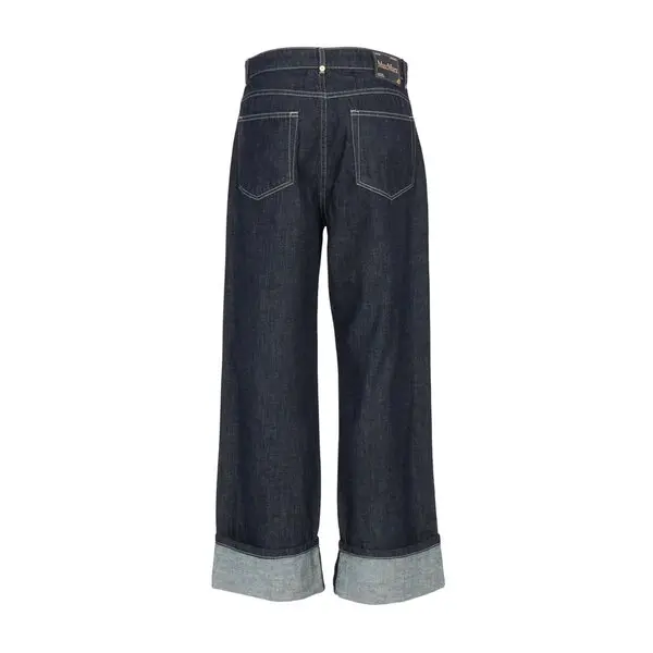 Max Mara Poggio Turn-up Hem Jeans - Black