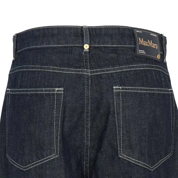 Max Mara Poggio Turn-up Hem Jeans - Black