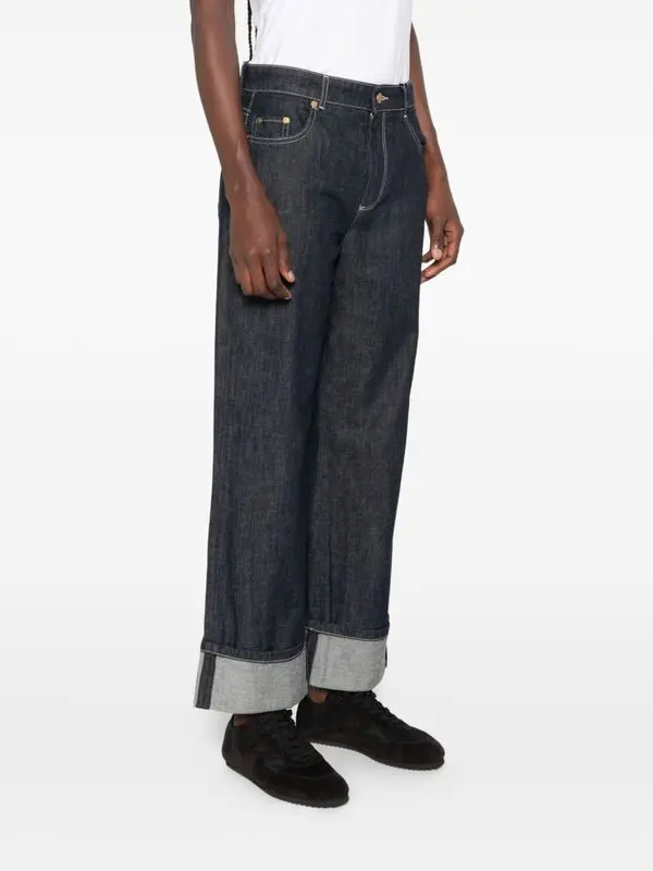 Max Mara Poggio Turn-up Hem Jeans - Black