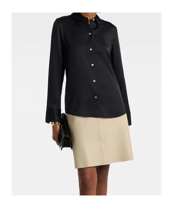 Vince Silk-blend Satin Shirt