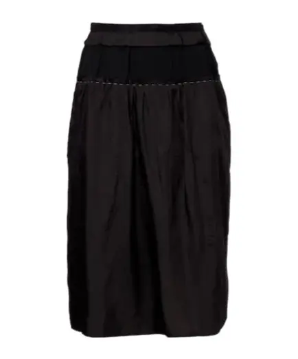 MAISON MARGIELA Paneled Midi Skirt - Black
