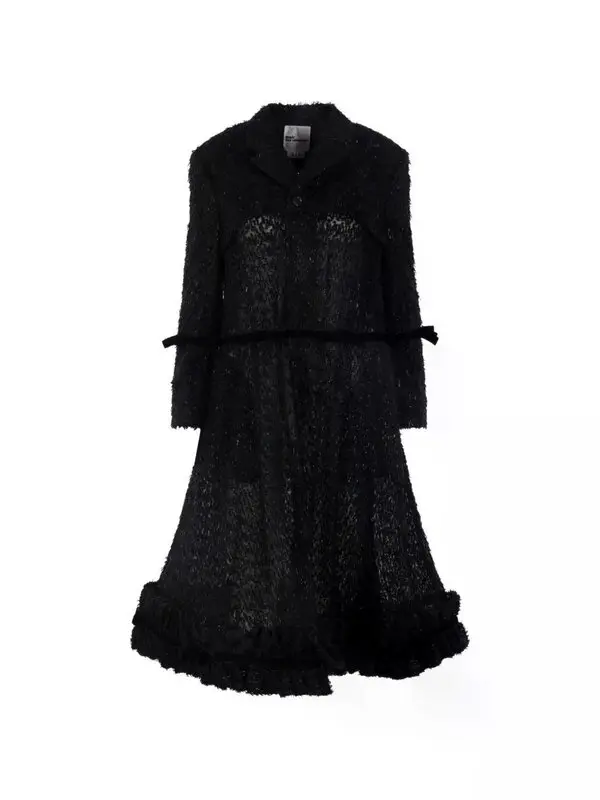 Noir Kei Ninomiya Ruffled Frayed Coat