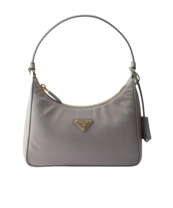 Prada Re-edition 2005 Re-nylon And Saffiano Mini Bag - Cloudy Gray