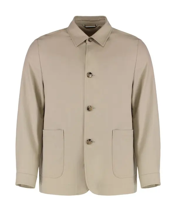 Hugo Boss Long Sleeved Overshirt - Nude