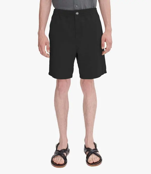 A.p.c. Norris Elastic-waist Bermuda Shorts - Black