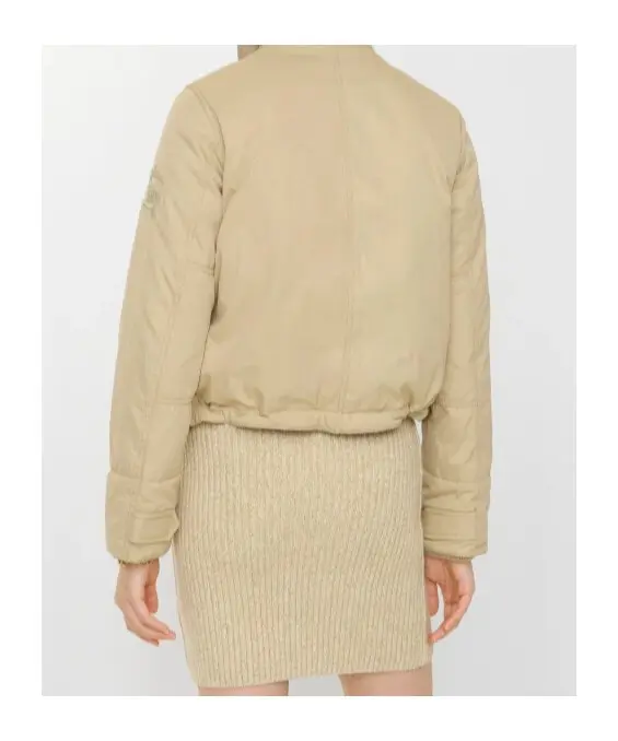 Burberry Shearling Collar Gabardine Jacket