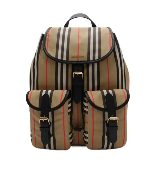 Burberry Icon Stripe Nylon Backpack