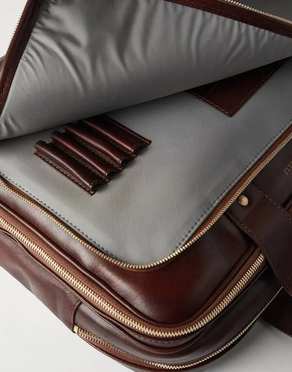 Brunello Cucinelli Double-zip Laptop Bag