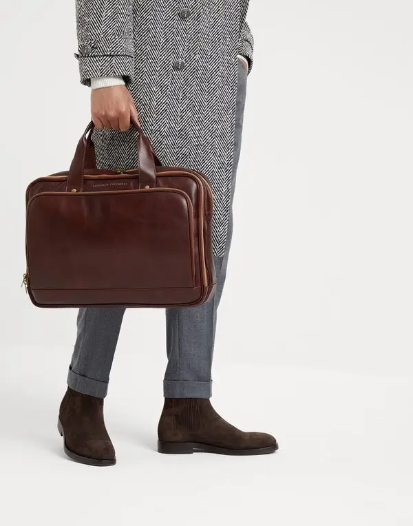 Brunello Cucinelli Double-zip Laptop Bag
