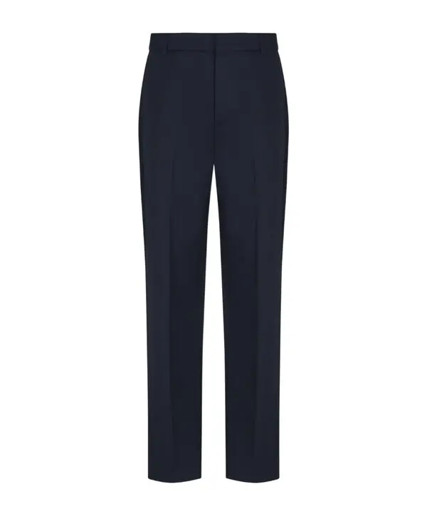 Emporio Armani Tapered-leg Tailored Trousers - Navy Blue