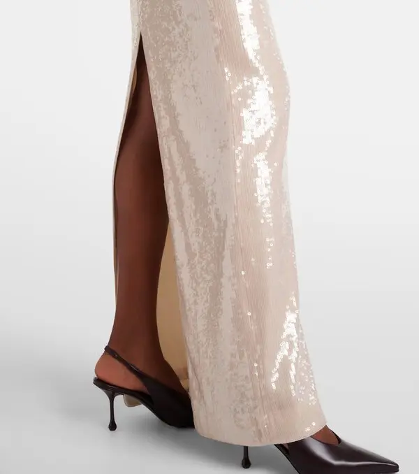 Roland Mouret Sequined Off-shoulder Gown