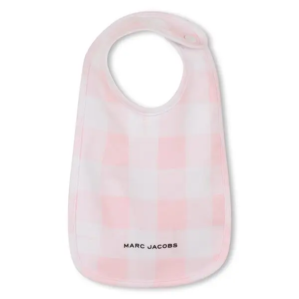 Marc Jacobs Checked-pattern Collared Babygrow Set