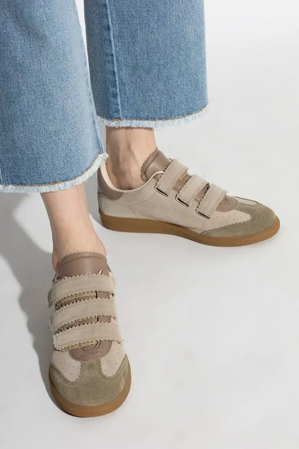 Isabel Marant Étoile Beth Sneakers With Velcro Closure - Beige