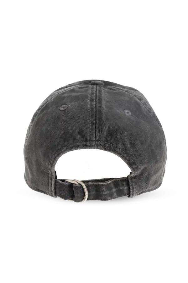 Acne Studios Cotton Baseball Cap With Graffiti Print