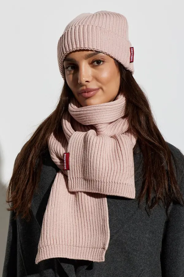 Dsquared2 Wool Set: Hat And Scarf