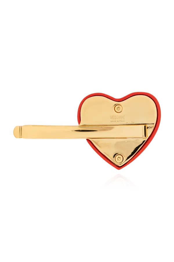Moschino Heart Motif Hair Clip