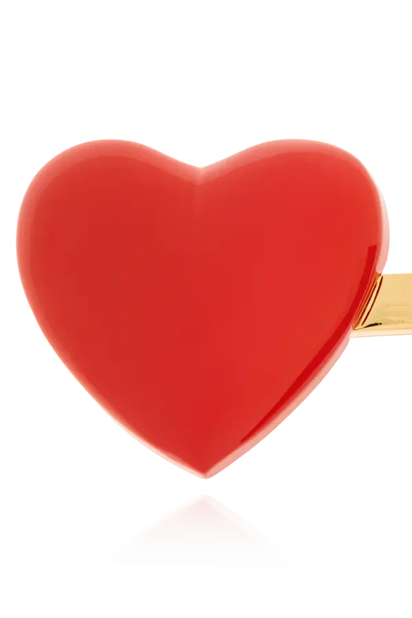 Moschino Heart Motif Hair Clip